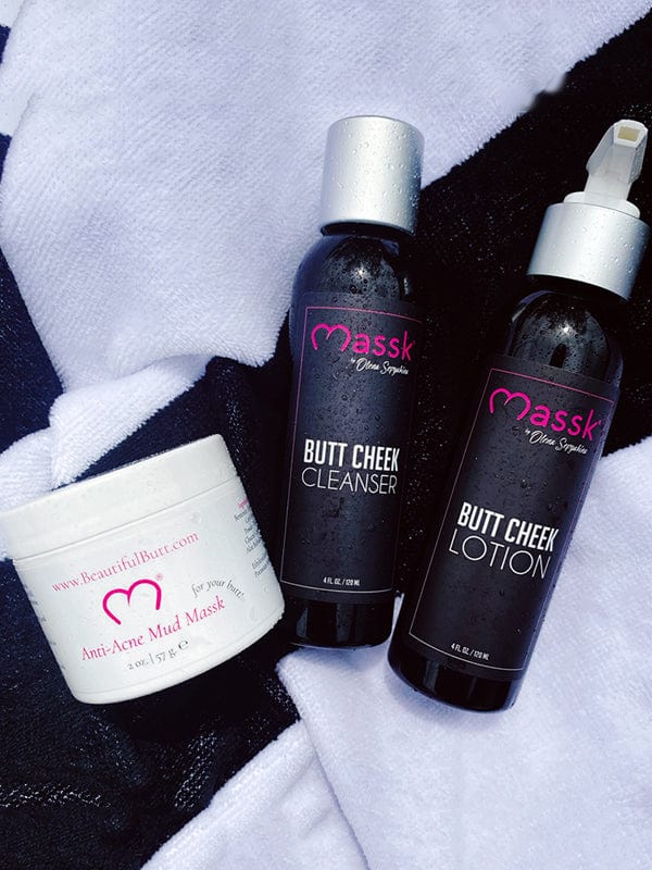 Butt Cheek Beauty Kit Mask Cleanses Brightens Smooths Firms